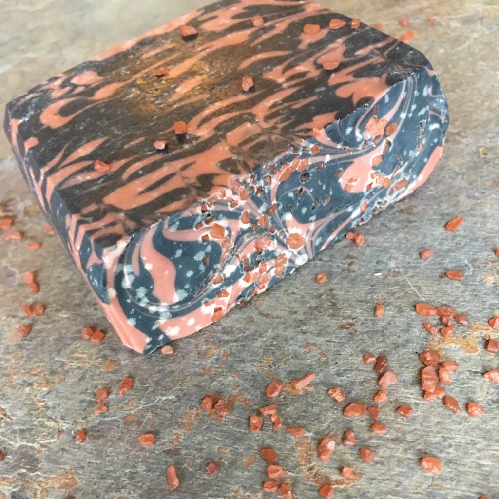 The Charcoal Rose large soap – The Bubbling Goat